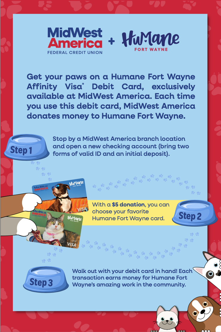 Affinity Visa® Debit Cards - Humane Fort Wayne